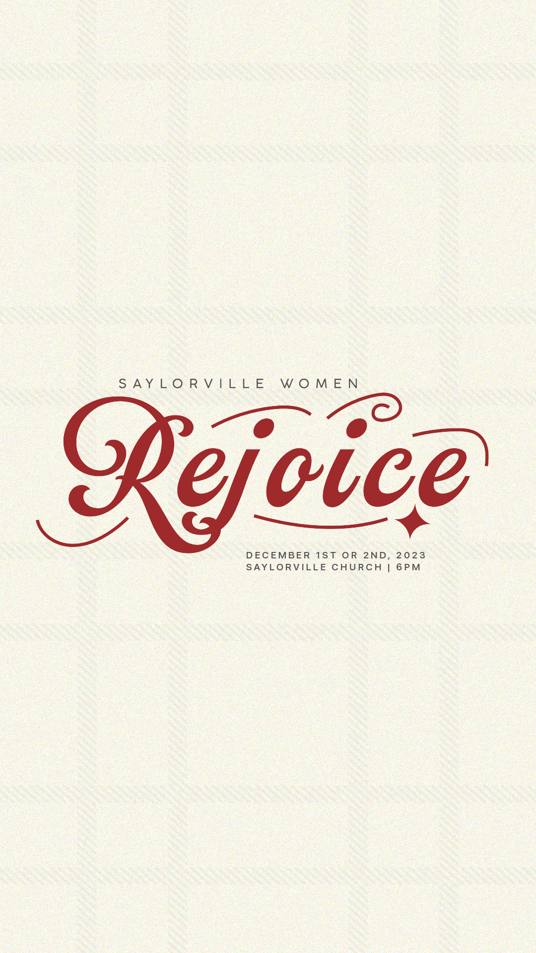 Rejoice Logo 2023-Vertical – Saylorville Church – Des Moines, Iowa